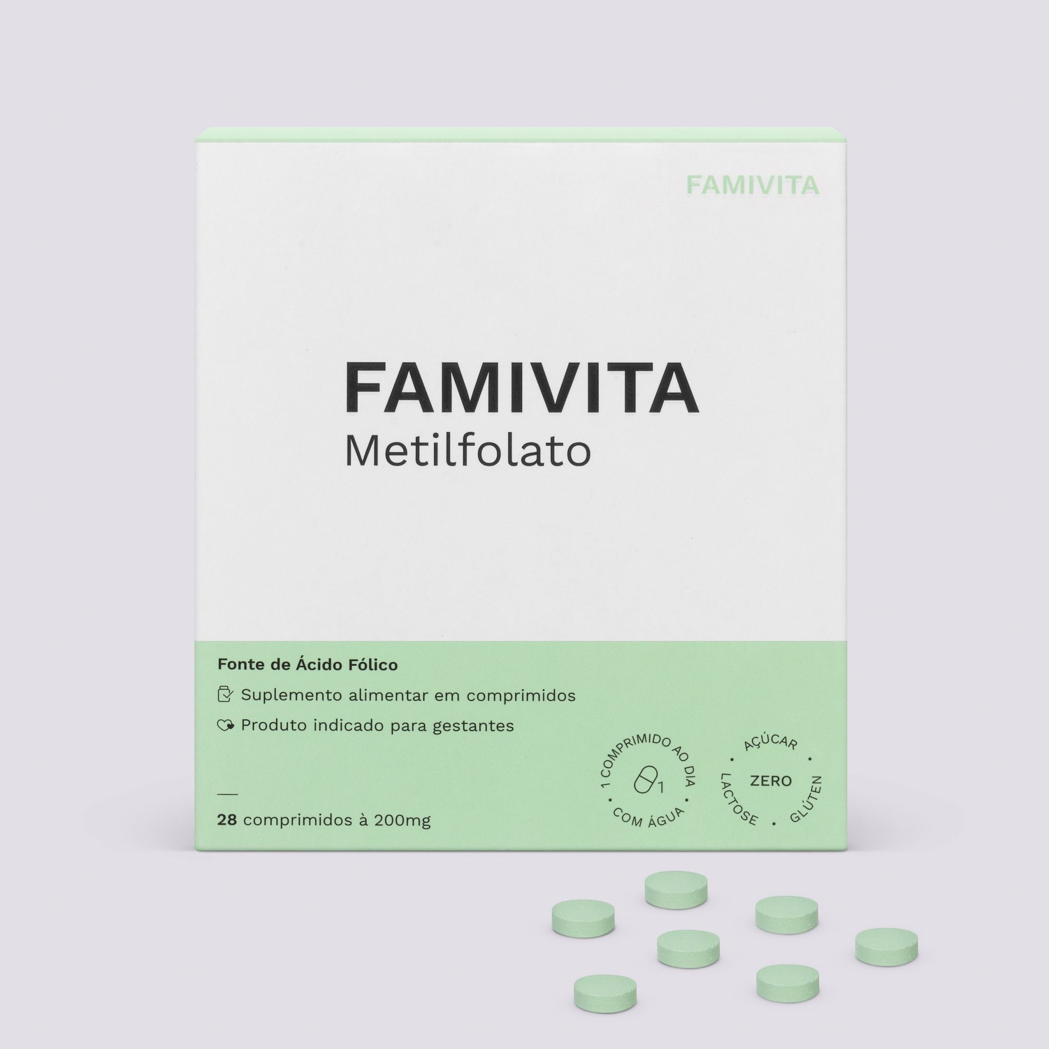 Metilfolato - Ácido Fólico Ativo - Para Gestantes | Famivita