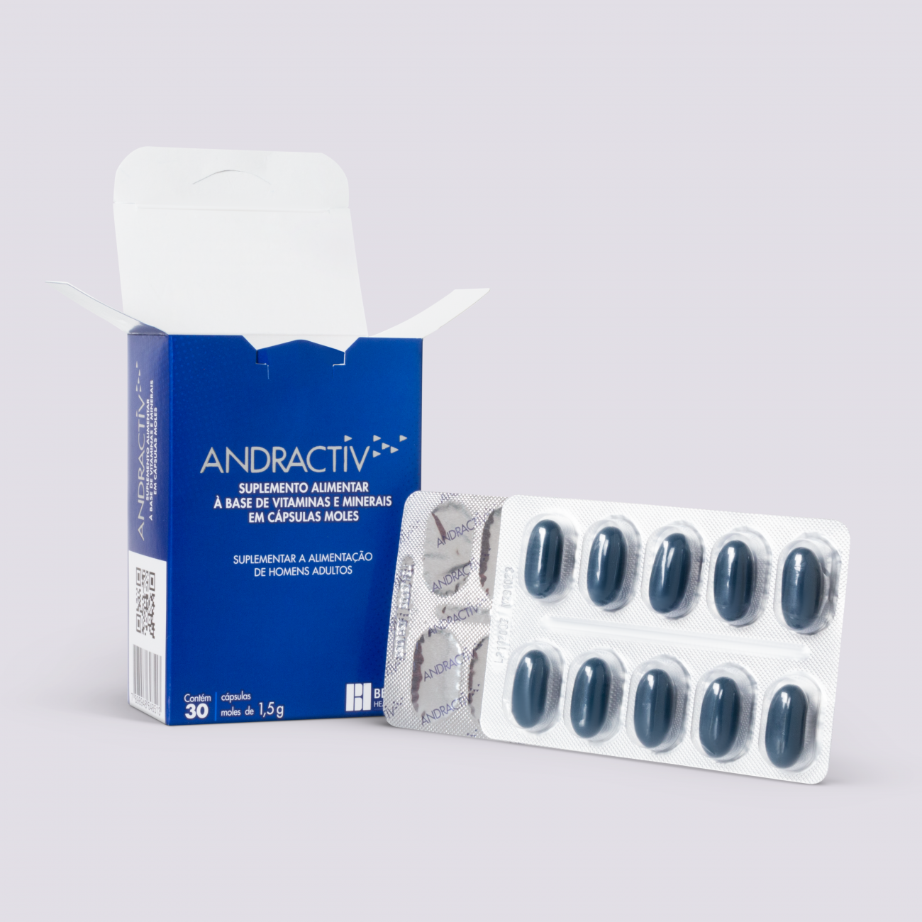 Andractiv - 30 Cápsulas - Vitamina para o Homens | Famivita