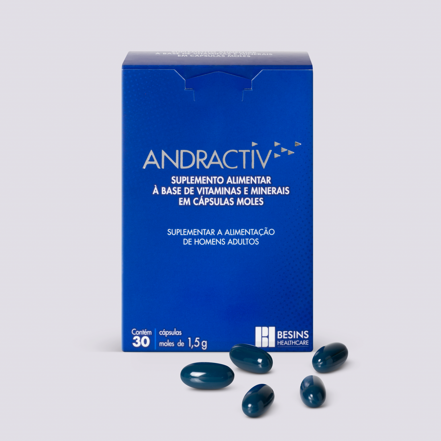 Andractiv - 30 Cápsulas - Vitamina para o Homens | Famivita