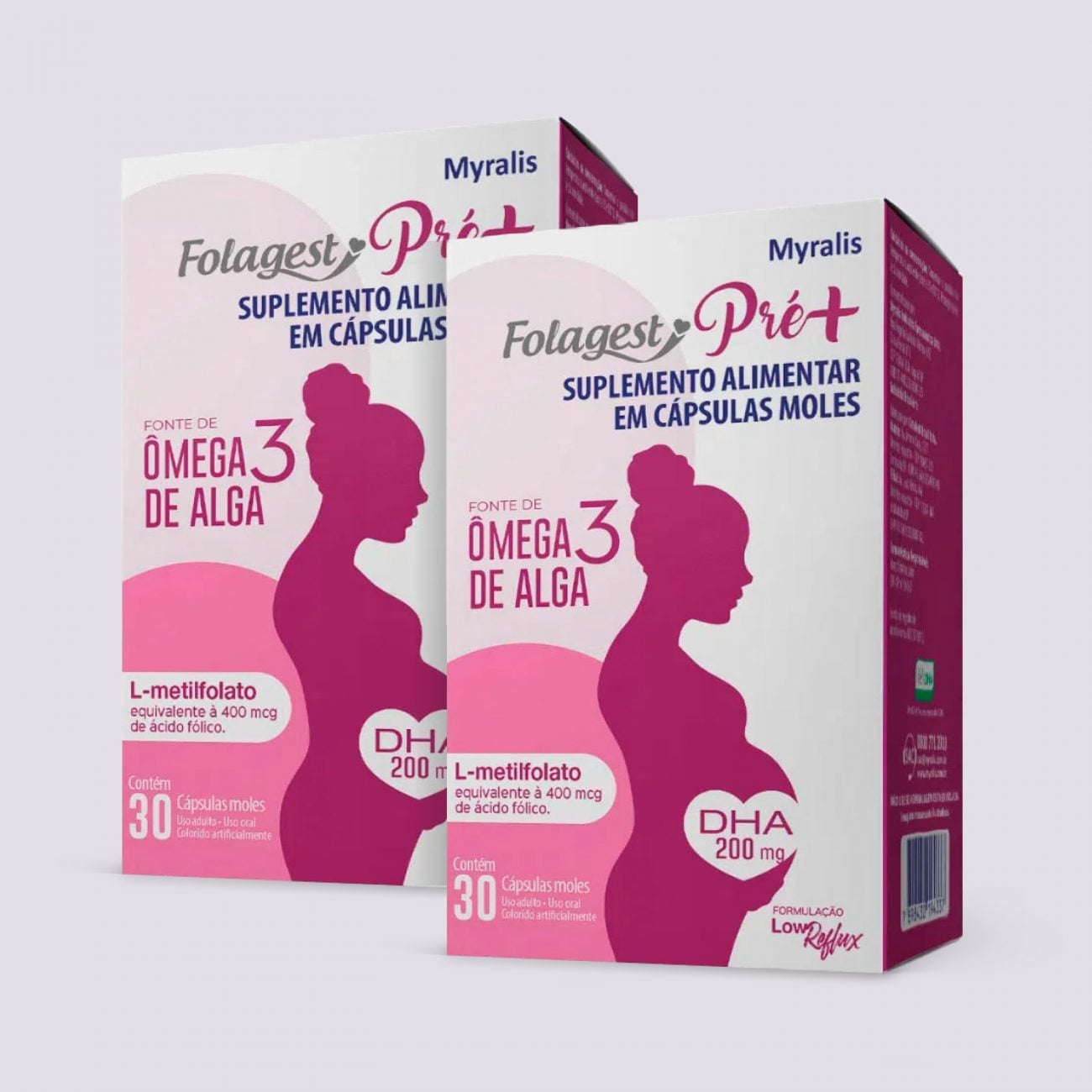 Folagest Pré+ - 30 Cápsulas - Vitamina para Pré-Concepção | Famivita