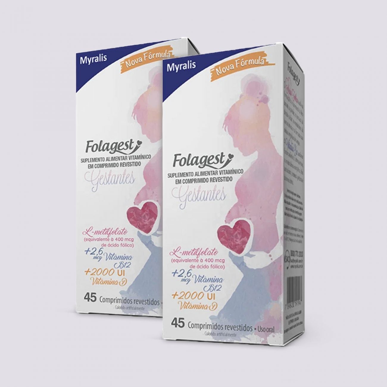 Folagest - 45 Comprimidos - Vitamina para Gestante | Famivita