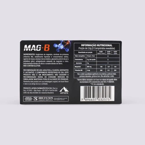 Mag B - 30 e 60 Comprimidos - Magnésio e Vitamina B12 | Famivita