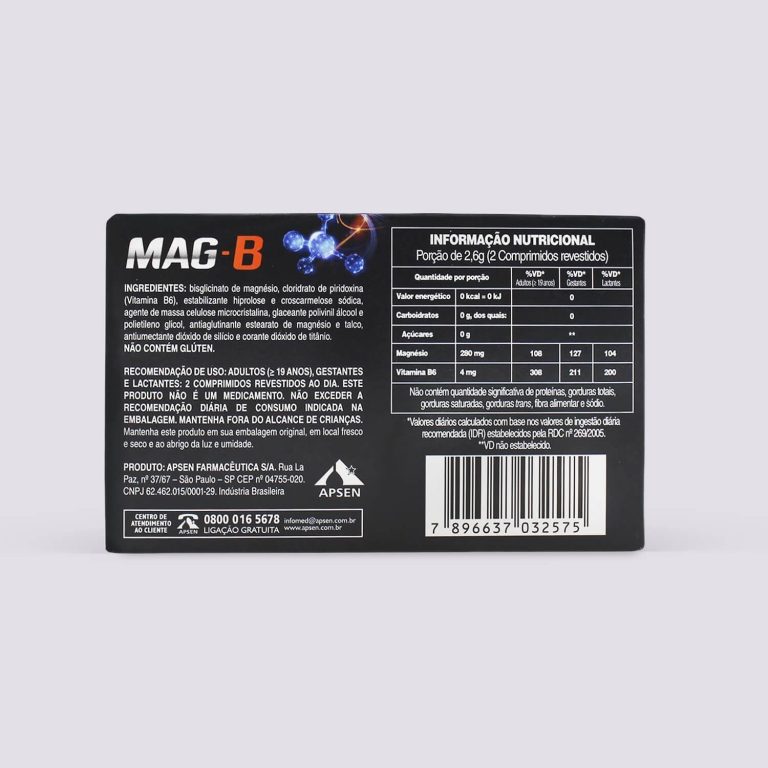 Mag B - 30 e 60 Comprimidos - Magnésio e Vitamina B12 | Famivita
