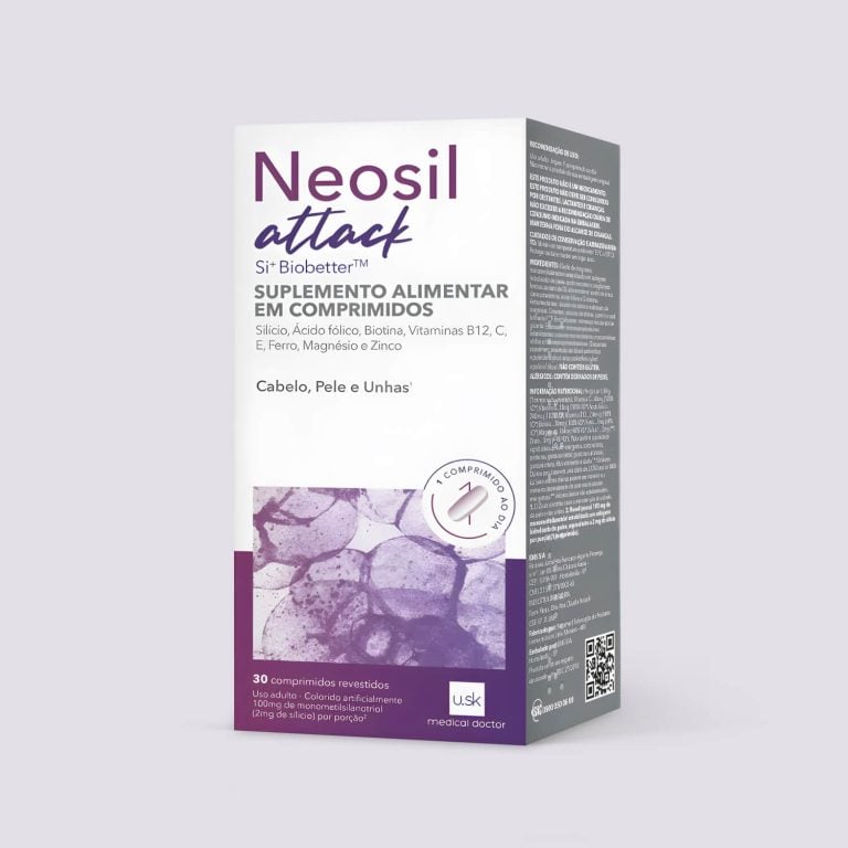 Neosil Attack - 30 e 60 Comprimidos de Silício | Famivita