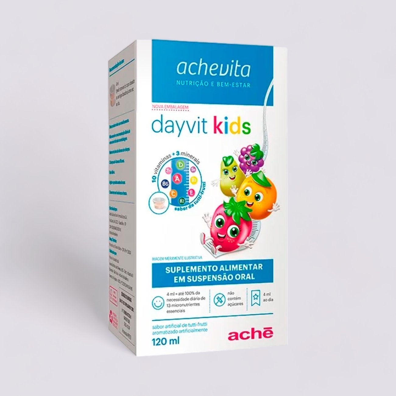 Dayvit Kids - 120, 240, 360ml - Vitaminas e Minerais | Famivita