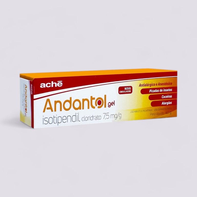 Andantol Gel - 40 e 80g - Anestésico e Antialérgico | Famivita