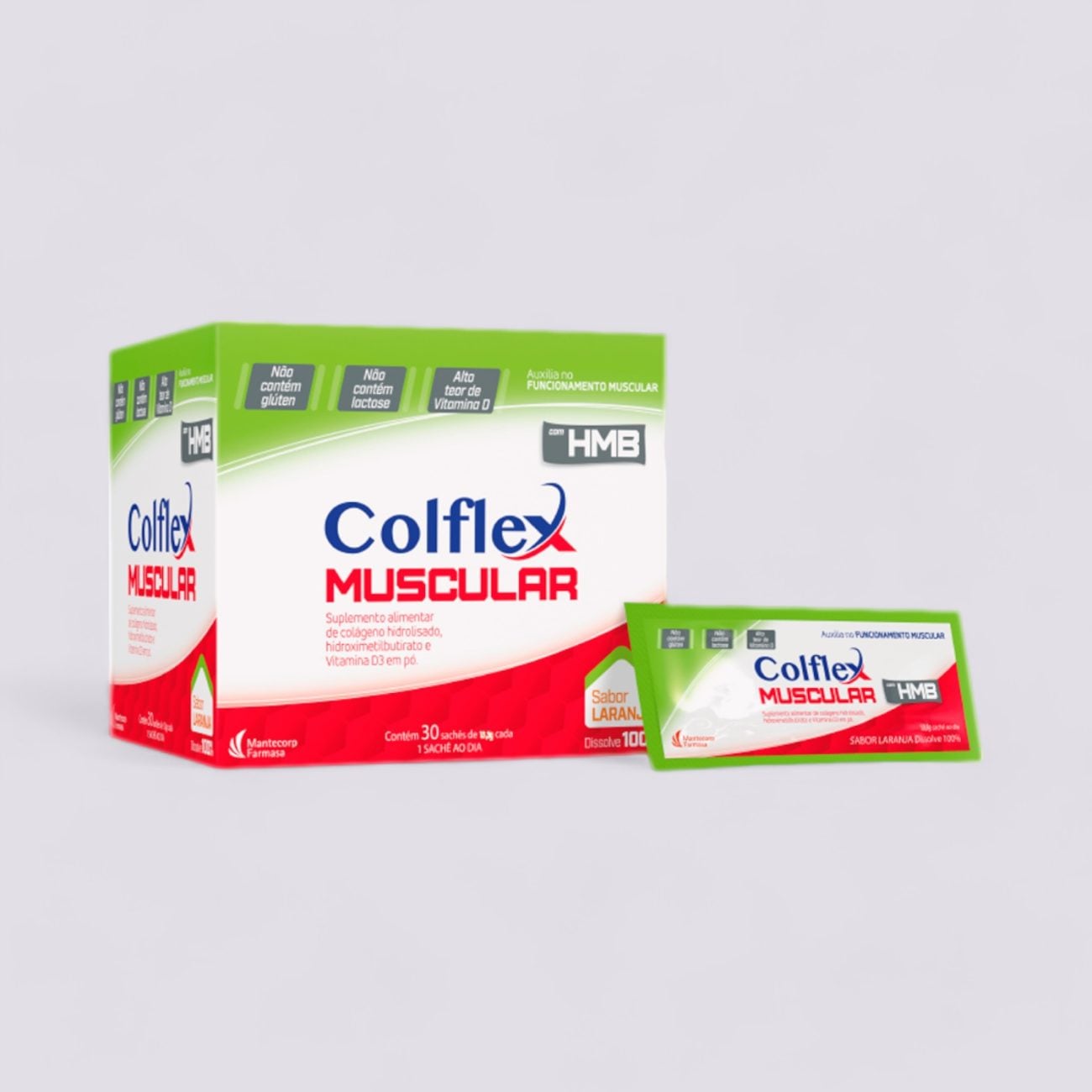 Colflex Muscular - 30 Sachês - Colágeno, HMB e Vit D | Famivita