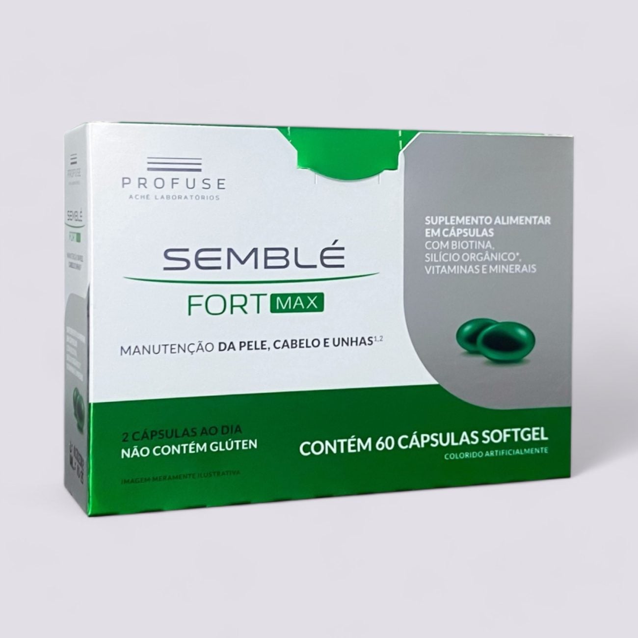 Semblé Fort Max - 60 Cápsulas - Biotina e Nutrientes | Famivita