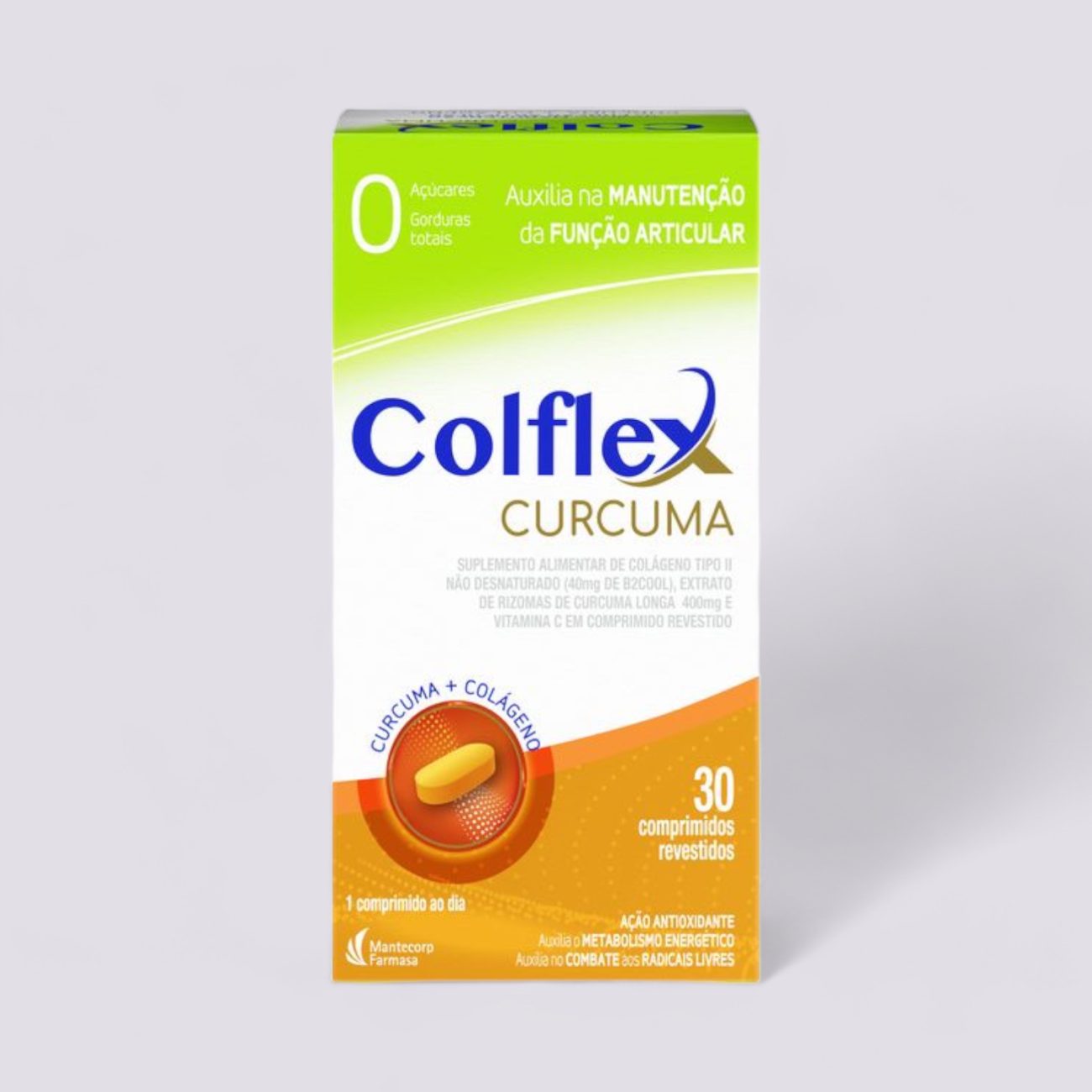 Colflex Cúrcuma - 30 Comprimidos - Saúde Articular | Famivita