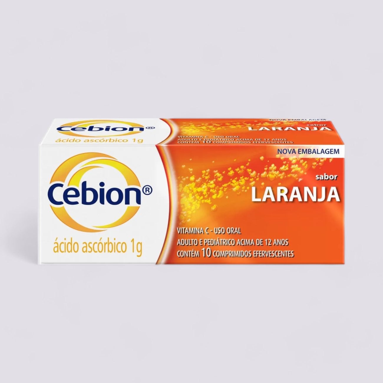 Cebion Vitamina C - 10 Comprimidos - Sabor Laranja | Famivita