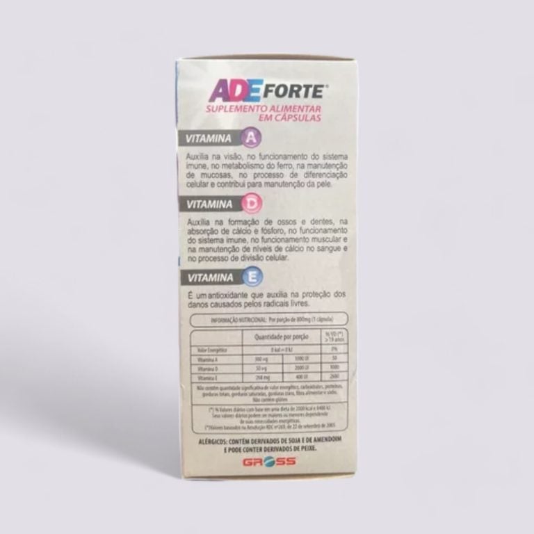 Adeforte - 30 e 60 Cápsulas - Vitamina A, D e E | Famivita