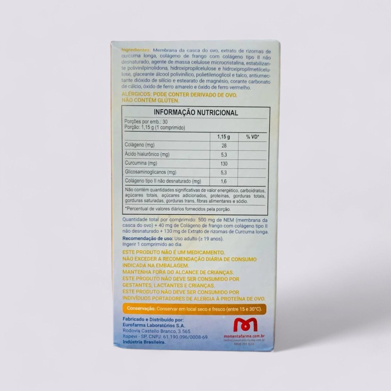 Bemove Cúrcuma - Colágeno e Cúrcuma - 30 Comp | Famivita