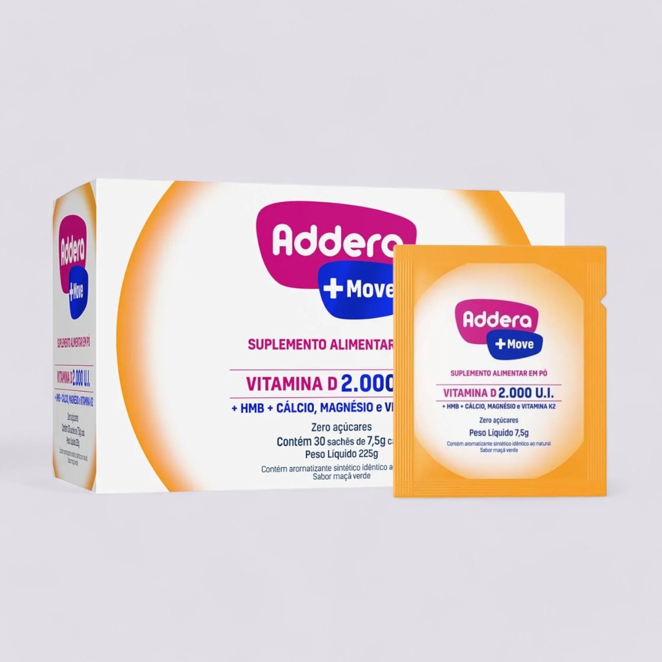 Addera +Move 2000UI - Vitamina D - 30 Sachês | Famivita